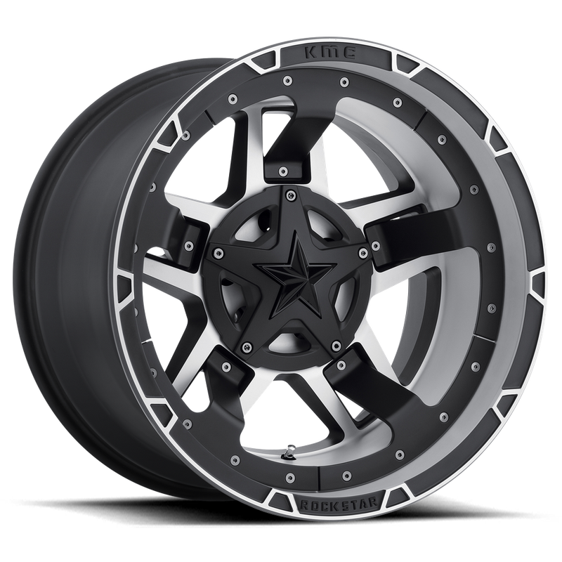 XD XD827 ROCKSTAR III, Matte Black Machined (18x9 ET0 6x120/6x139.7 ...